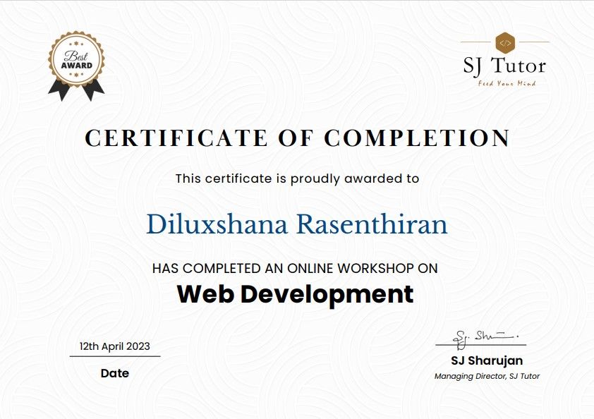 Diluxshana Rasenthiran on LinkedIn: #html #css #javascript Diluxshana Rasenthiran on LinkedIn: #html #css #javascript