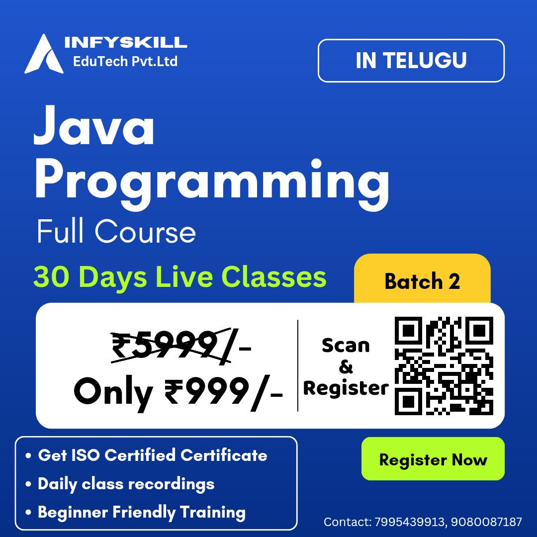 INFYSKILL EDUTECH on LinkedIn: #javaprogramming #programming #java # ... INFYSKILL EDUTECH on LinkedIn: #javaprogramming #programming #java # ...