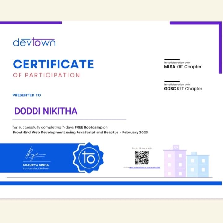Nikitha Doddi on LinkedIn: #frontenddevelopment #javascript #reactjs # ... Nikitha Doddi on LinkedIn: #frontenddevelopment #javascript #reactjs # ...