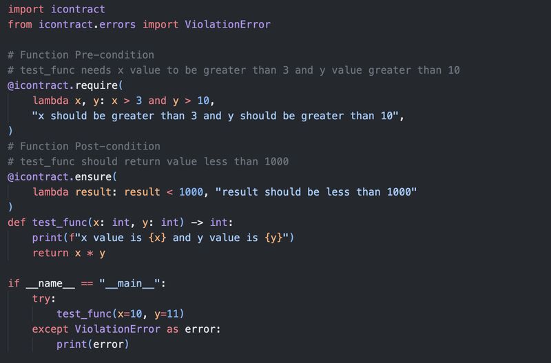 Abhishek Saini on LinkedIn: #python #coding #designbycontract # ... Abhishek Saini on LinkedIn: #python #coding #designbycontract # ...
