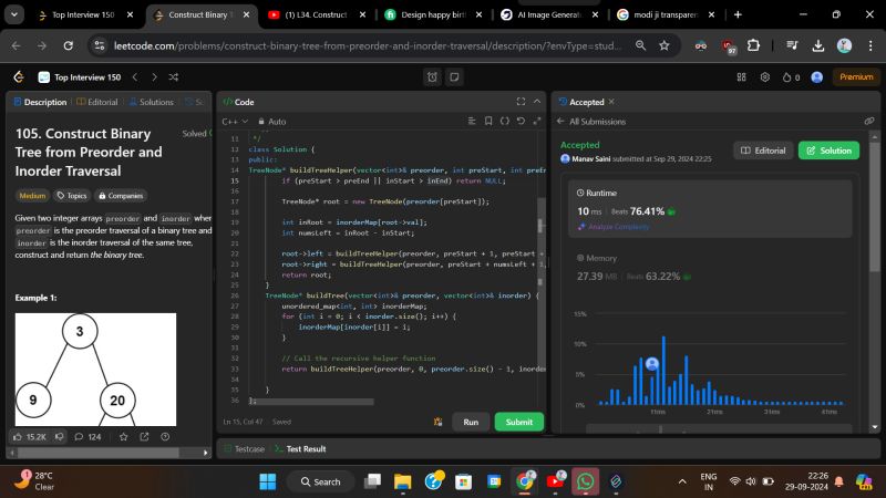Manav Saini on LinkedIn: Day 61 of #100DaysOfLeetCode Today’s problem ... Manav Saini on LinkedIn: Day 61 of #100DaysOfLeetCode Today’s problem ...