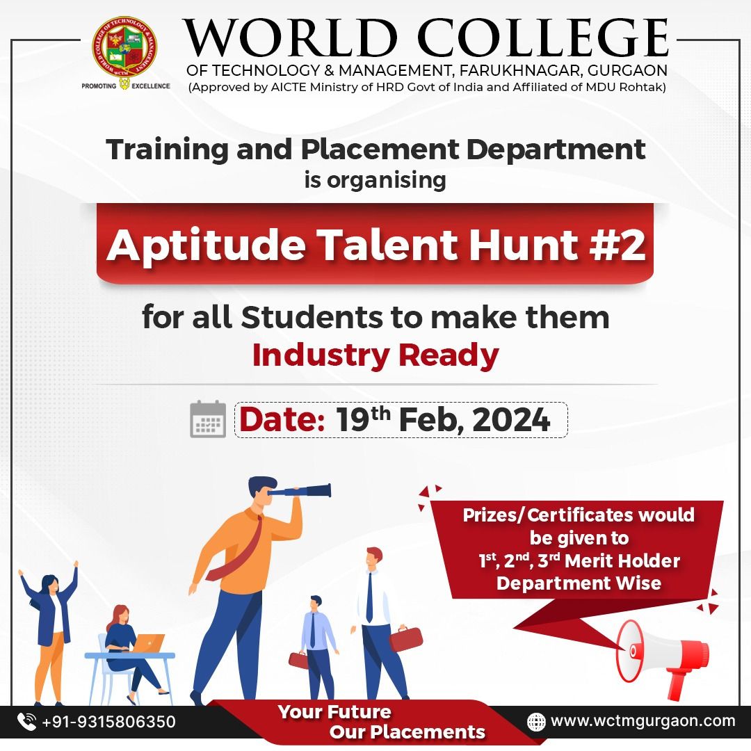 WCTM Gurgaon on LinkedIn: #wctm #wctmgurgaon #aptitude #talent #hunt # ... WCTM Gurgaon on LinkedIn: #wctm #wctmgurgaon #aptitude #talent #hunt # ...