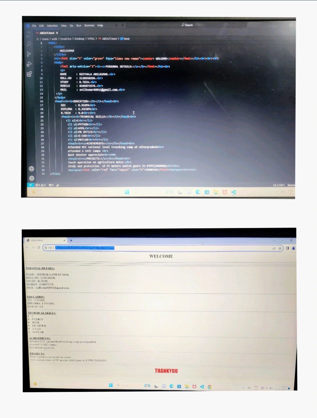 SEETHALA ANILKUMAR on LinkedIn: #html #htmldeveloper #htmlcoding #htmlcss SEETHALA ANILKUMAR on LinkedIn: #html #htmldeveloper #htmlcoding #htmlcss