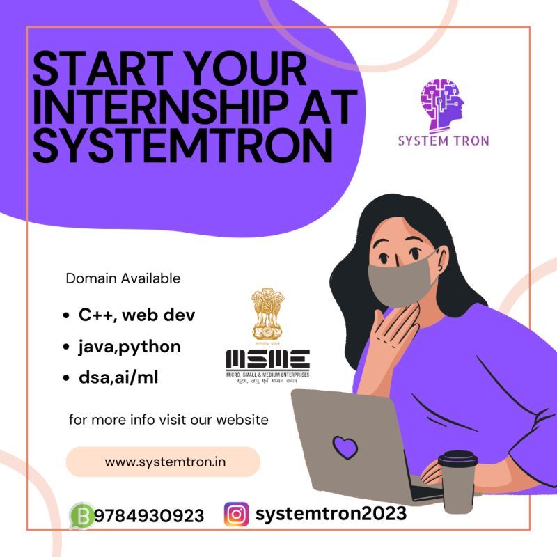 SystemTron on LinkedIn: #internship #systemtron #internship2023 # ... SystemTron on LinkedIn: #internship #systemtron #internship2023 # ...