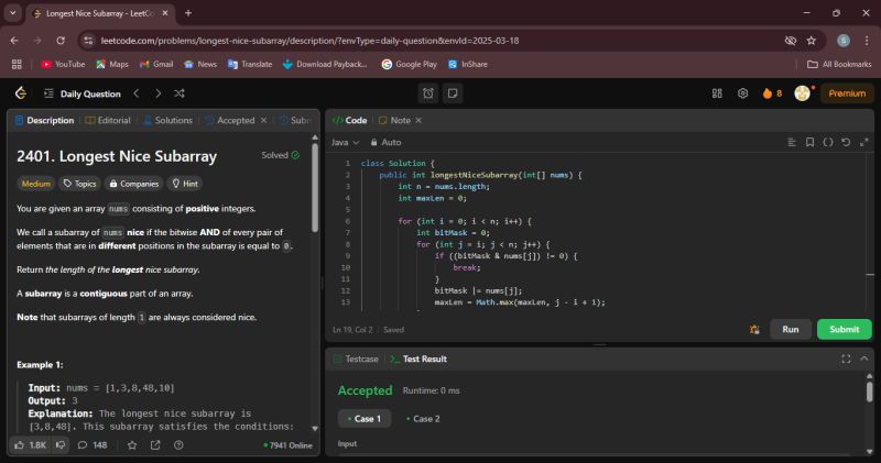 #leetcode #dsa #bitmanipulation #problemsolving #coding #java #growth ... #leetcode #dsa #bitmanipulation #problemsolving #coding #java #growth ...