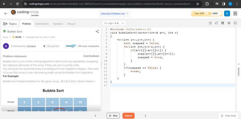 Day 11 of #100daysofcode challenge: Bubble Sort | Vansh Vadhwa posted ... Day 11 of #100daysofcode challenge: Bubble Sort | Vansh Vadhwa posted ...