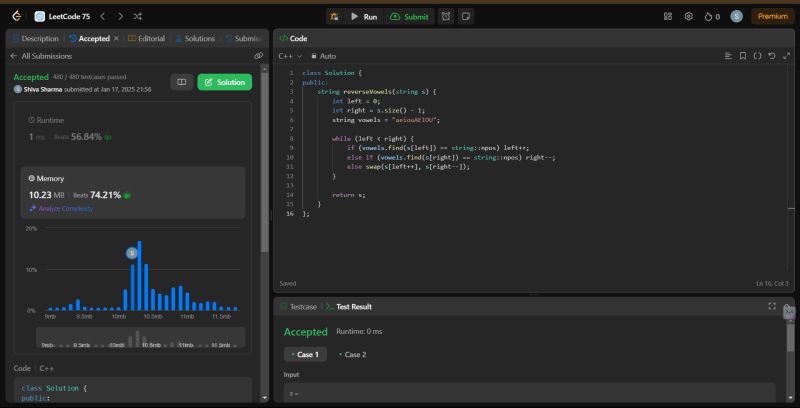 #leetcode75 #codingjourney #dsachallenge #stringmanipulation… | Shiva ... #leetcode75 #codingjourney #dsachallenge #stringmanipulation… | Shiva ...