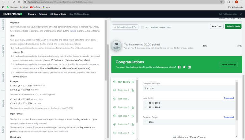 Day 26 of #30DayCodeChallenge: Nested Logic in Java | Ankita Asalkar ... Day 26 of #30DayCodeChallenge: Nested Logic in Java | Ankita Asalkar ...