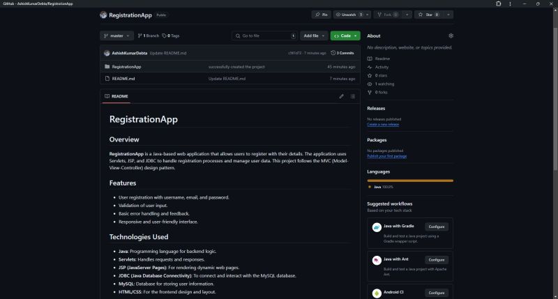 Ashish kumar Debta on LinkedIn: #java #servlets #jsp #jdbc #mysql # ... Ashish kumar Debta on LinkedIn: #java #servlets #jsp #jdbc #mysql # ...