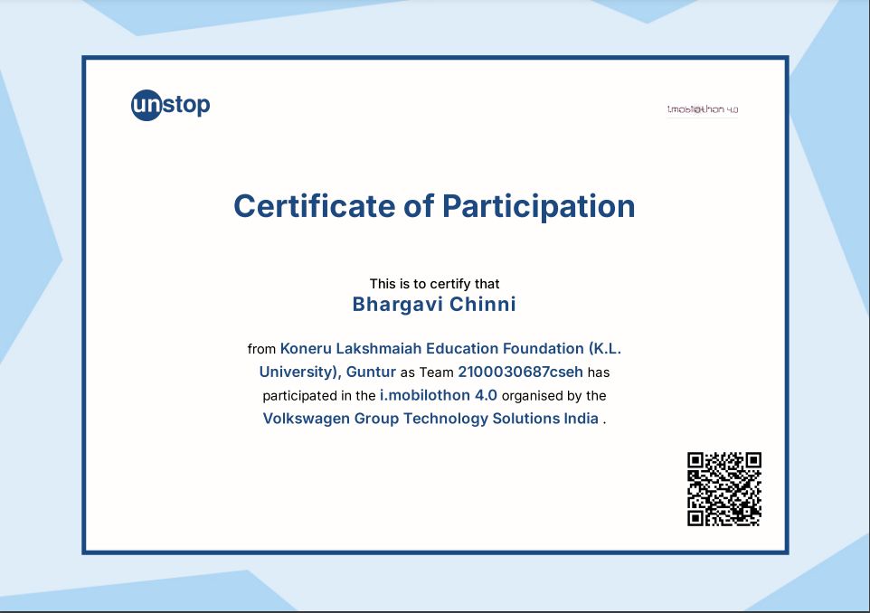 Bhargavi Chinni on LinkedIn: #kluniversity #klcse Bhargavi Chinni on LinkedIn: #kluniversity #klcse