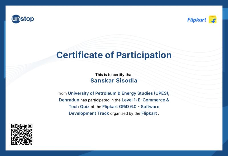 Sanskar Sisodia on LinkedIn: #achievement #softwaredevelopment # ... Sanskar Sisodia on LinkedIn: #achievement #softwaredevelopment # ...