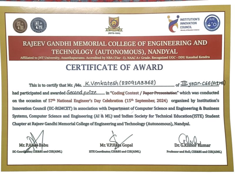 Kuruva Venkatesh on LinkedIn: #coding #programming #competitivecoding # ... Kuruva Venkatesh on LinkedIn: #coding #programming #competitivecoding # ...