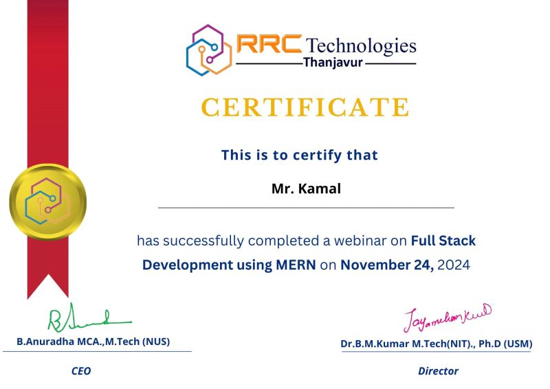 Kamalnath N on LinkedIn: #fullstackdevelopment #mernstack #webdevelopment Kamalnath N on LinkedIn: #fullstackdevelopment #mernstack #webdevelopment
