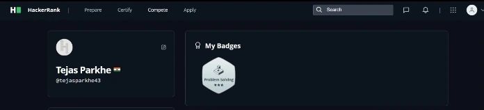 Tejas Parkhe on LinkedIn: #connections #hackerrank #coachingjourney # ... Tejas Parkhe on LinkedIn: #connections #hackerrank #coachingjourney # ...