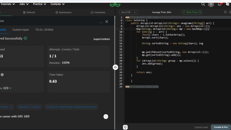 Jagan M A on LinkedIn: #gfg160 #geekstreak2022 #dsa #programming #java Jagan M A on LinkedIn: #gfg160 #geekstreak2022 #dsa #programming #java