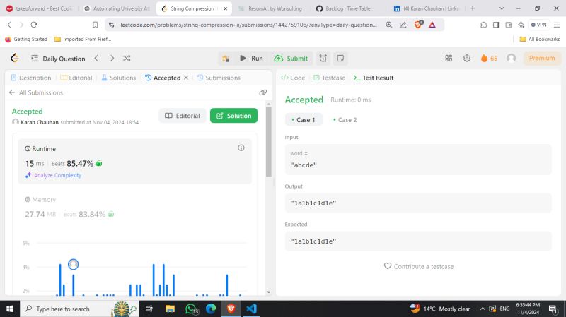 Karan Chauhan on LinkedIn: Today's Leetcode question is done! Karan Chauhan on LinkedIn: Today's Leetcode question is done!