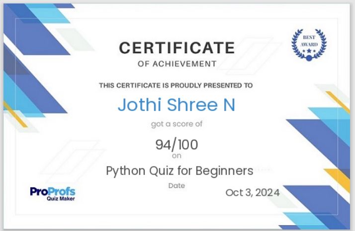 JOTHI SHREE N on LinkedIn: #python #coding #continuouslearning # ... JOTHI SHREE N on LinkedIn: #python #coding #continuouslearning # ...