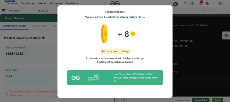 #gfg160 #gfgchallenge #greedyalgorithms #codingjourney #datastructures ... #gfg160 #gfgchallenge #greedyalgorithms #codingjourney #datastructures ...