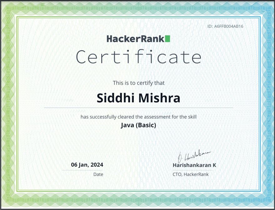 Siddhi Mishra on LinkedIn: #java #javaprogramminglanguage #hackerrank # ... Siddhi Mishra on LinkedIn: #java #javaprogramminglanguage #hackerrank # ...