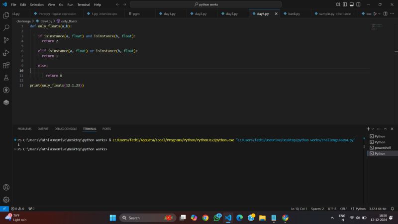 Fathima P.S on LinkedIn: #python #programming #code #function # ... Fathima P.S on LinkedIn: #python #programming #code #function # ...