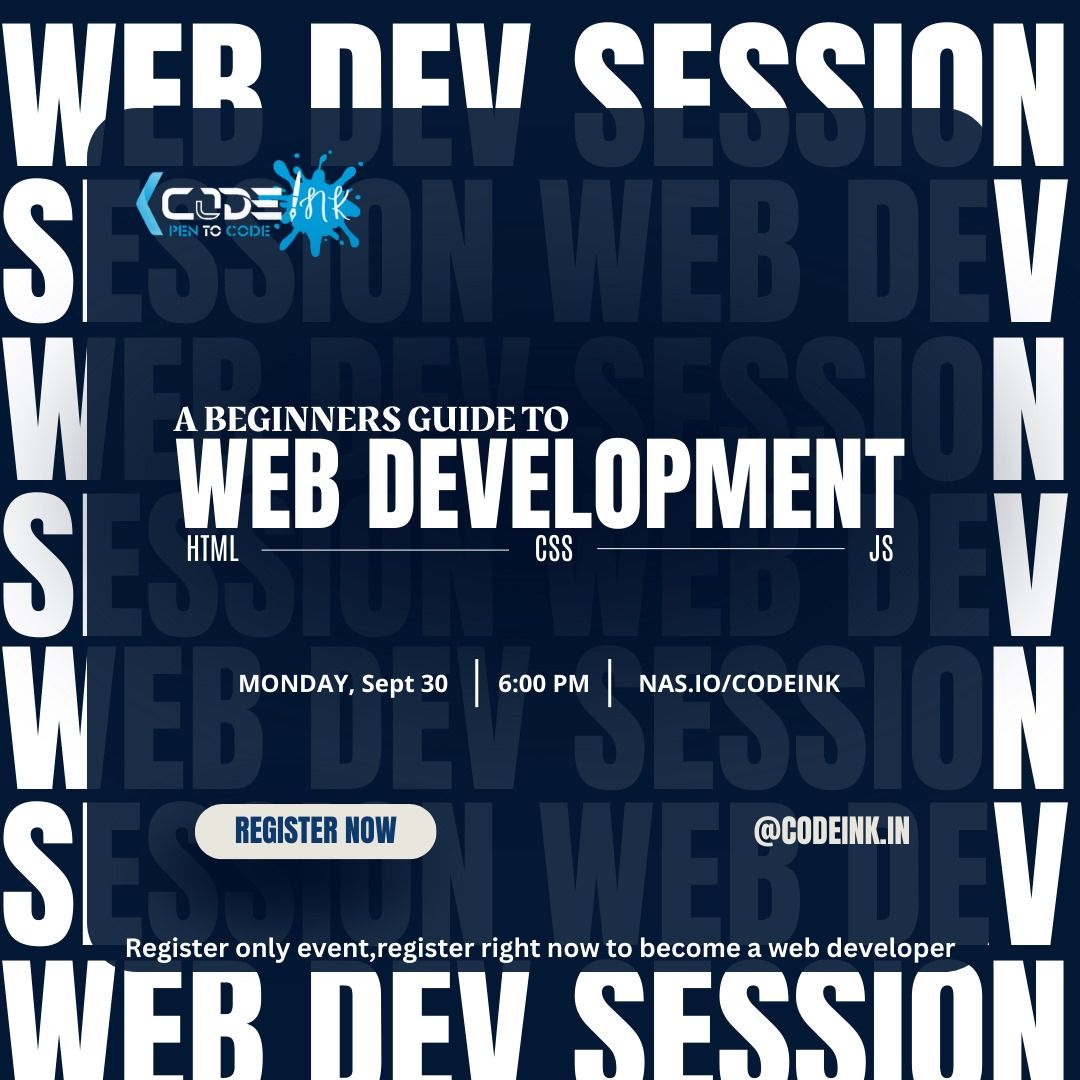 CODEINK.in on LinkedIn: Join us for CODEINK's Beginner's Guide to Web ... CODEINK.in on LinkedIn: Join us for CODEINK's Beginner's Guide to Web ...