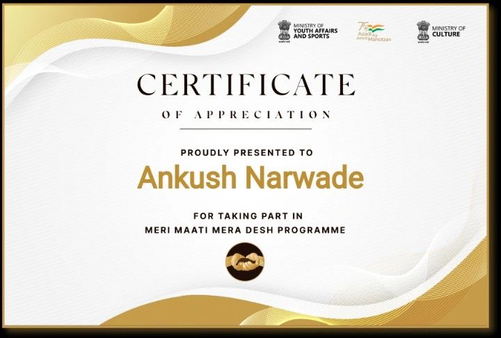Ankush Narwade on LinkedIn: Meri Maati Mera Desh Programme 🇮🇳 🇮🇳 🔥 Ankush Narwade on LinkedIn: Meri Maati Mera Desh Programme 🇮🇳 🇮🇳 🔥
