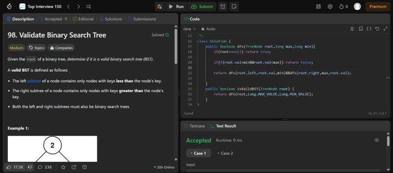 #codingchallenge #java #dsa #binarysearchtree #leetcode #dfs… | Sachin M #codingchallenge #java #dsa #binarysearchtree #leetcode #dfs… | Sachin M