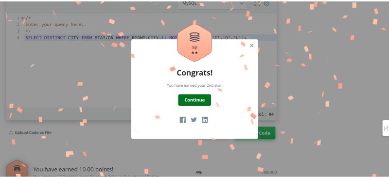 I earned a SQL badge on HackerRank! | Shashikant Nalawade posted on the ... I earned a SQL badge on HackerRank! | Shashikant Nalawade posted on the ...