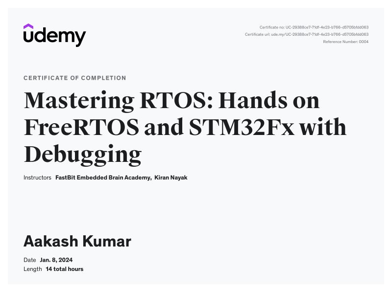 Aakash Singh on LinkedIn: #rtos #embeddedsystems #realtime #done # ... Aakash Singh on LinkedIn: #rtos #embeddedsystems #realtime #done # ...