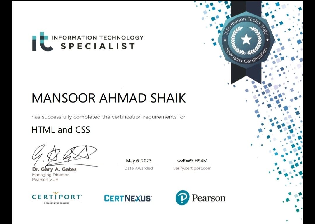 Mansoor Ahmad Shaik on LinkedIn: #technicalhub #html #css #itcertification Mansoor Ahmad Shaik on LinkedIn: #technicalhub #html #css #itcertification
