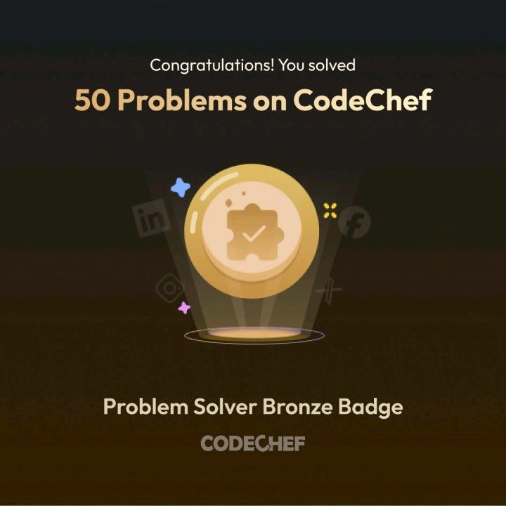 Tamanna Rawat on LinkedIn: #codechef #coding #problemsolving Tamanna Rawat on LinkedIn: #codechef #coding #problemsolving