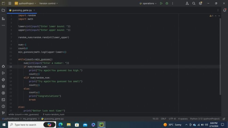 Abisha Susan Alichan on LinkedIn: # implemented guessing game in python Abisha Susan Alichan on LinkedIn: # implemented guessing game in python