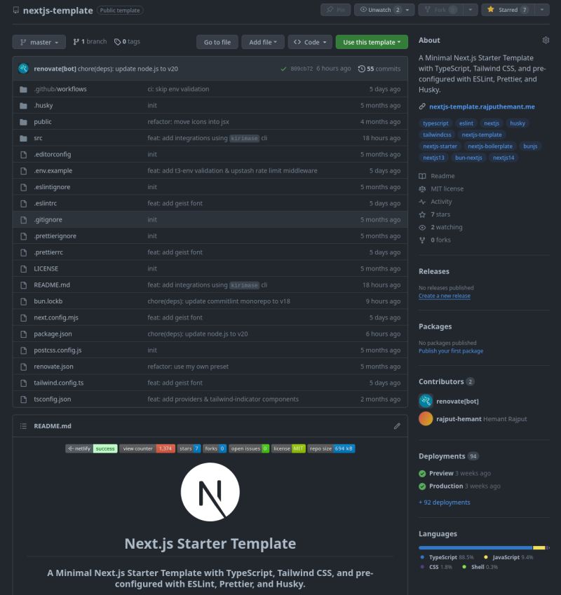Hemant Rajput on LinkedIn: #github #nextjs #reactjs #svelte #templates ... Hemant Rajput on LinkedIn: #github #nextjs #reactjs #svelte #templates ...
