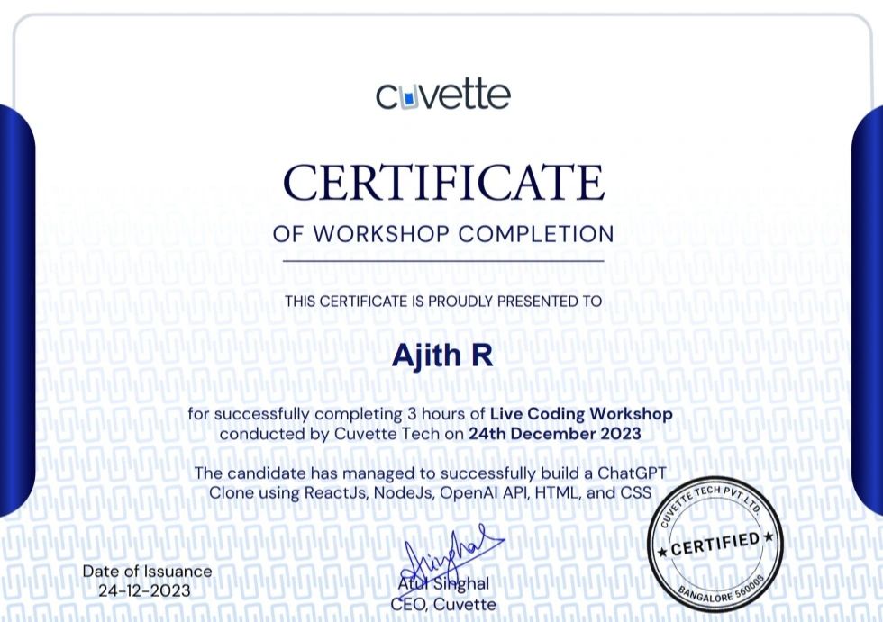 Ajith R on LinkedIn: #chatgpt #workshop Ajith R on LinkedIn: #chatgpt #workshop