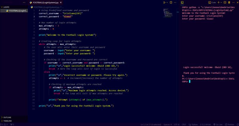 Obaid Khan on LinkedIn: #python #coding #project #learningeveryday # ... Obaid Khan on LinkedIn: #python #coding #project #learningeveryday # ...