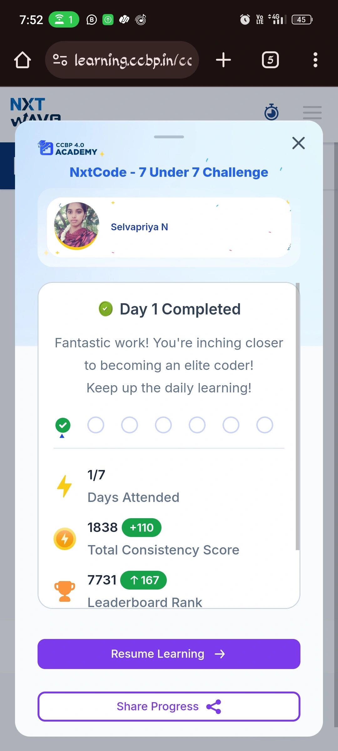 SELVAPRIYA N on LinkedIn: #nextwaveccbp #codingchallenge # ... SELVAPRIYA N on LinkedIn: #nextwaveccbp #codingchallenge # ...