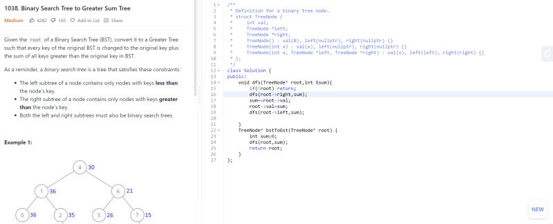 How to convert BST to Greater Sum Tree | Bishal Das posted on the topic ... How to convert BST to Greater Sum Tree | Bishal Das posted on the topic ...