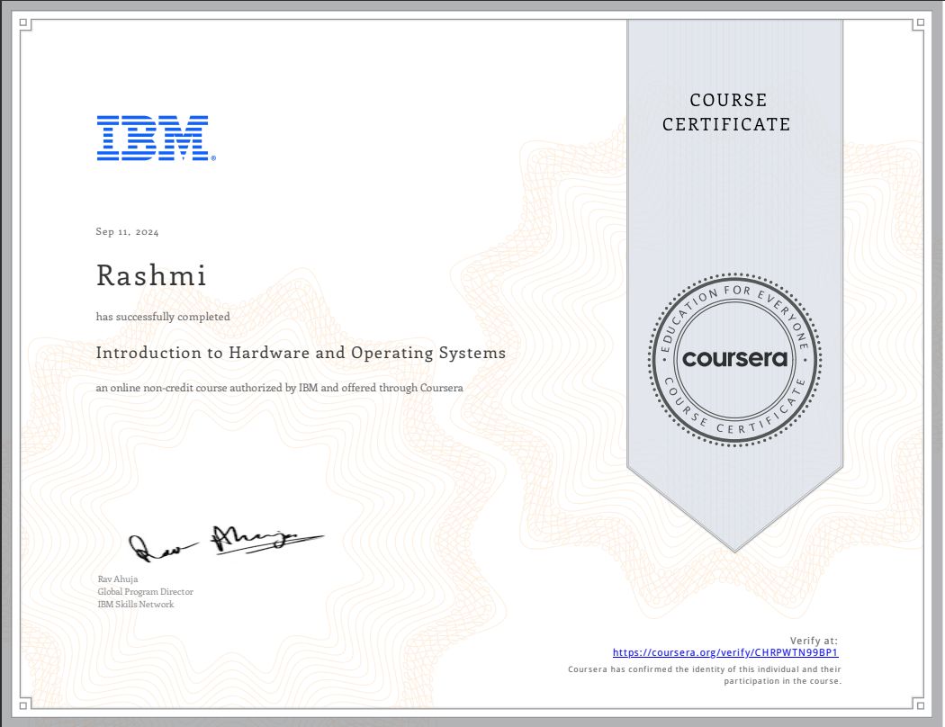 Rashmi Sahray on LinkedIn: #ibm #hardware #operatingsystems #techskills ... Rashmi Sahray on LinkedIn: #ibm #hardware #operatingsystems #techskills ...