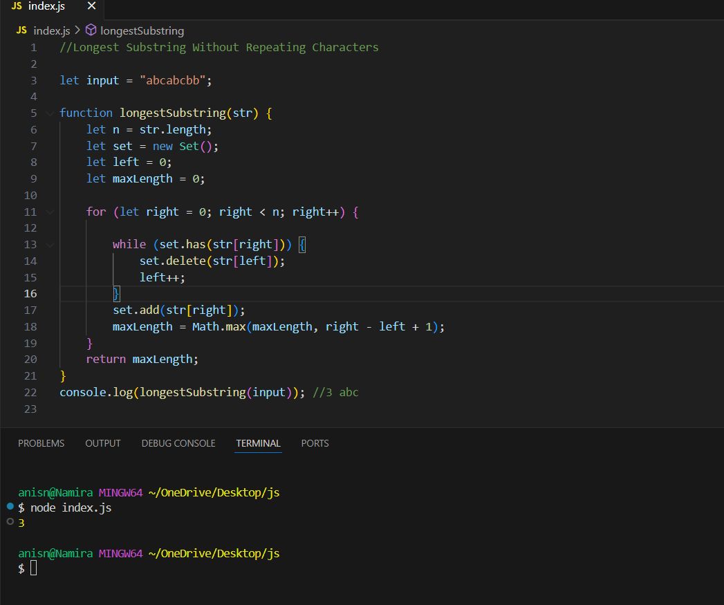 Namira Anis on LinkedIn: #javascript #dsa #problemsolving #codingjourney Namira Anis on LinkedIn: #javascript #dsa #problemsolving #codingjourney