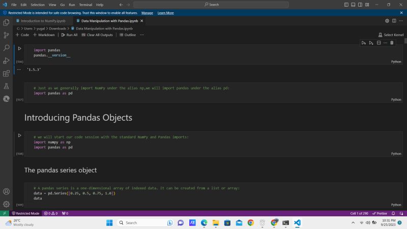 Yugal Poudel on LinkedIn: #data_manipulation_using_pandas #day1_of ... Yugal Poudel on LinkedIn: #data_manipulation_using_pandas #day1_of ...