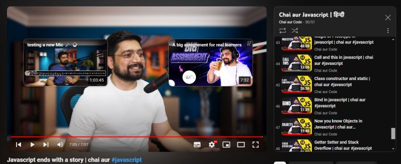 Gaurav Singh on LinkedIn: #javascript #chaiaurcode #gratitude Gaurav Singh on LinkedIn: #javascript #chaiaurcode #gratitude
