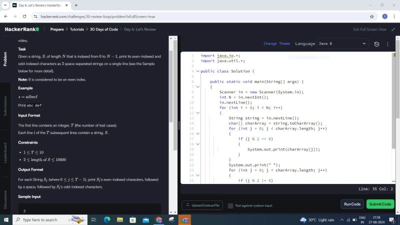 sarin S on LinkedIn: #day25 #problemsolving #java #hackkerrank sarin S on LinkedIn: #day25 #problemsolving #java #hackkerrank