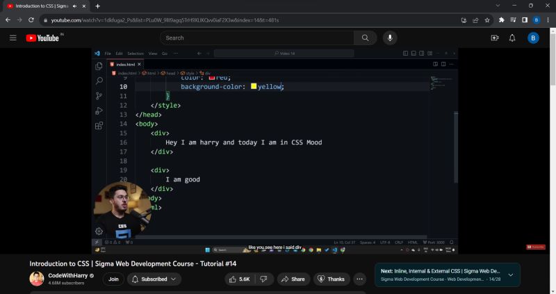 Learn CSS with CodeWithHarry | Bilal Ansari posted on the topic | LinkedIn Learn CSS with CodeWithHarry | Bilal Ansari posted on the topic | LinkedIn