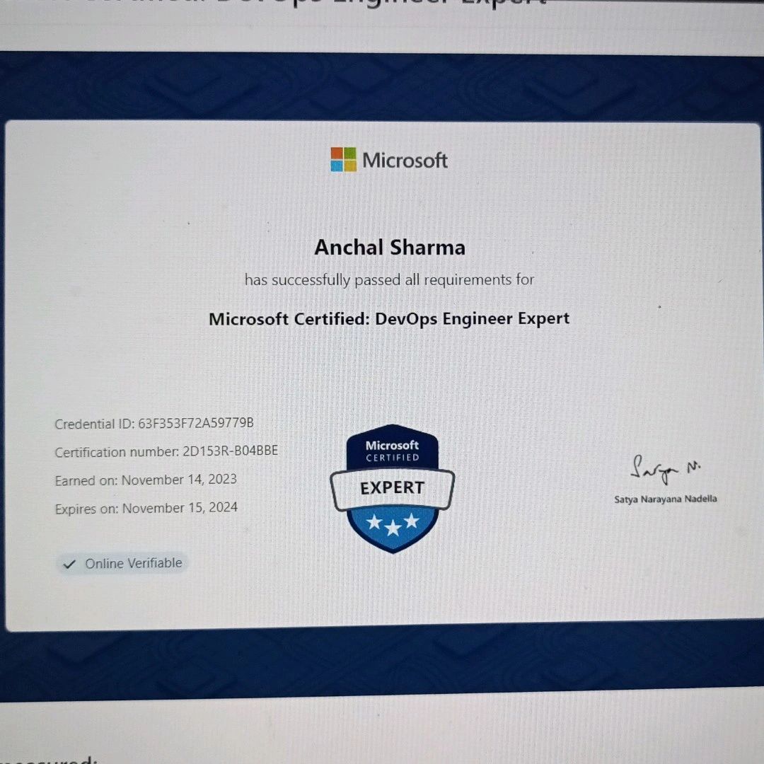 Anchal Sharma on LinkedIn: #microsoftazure Anchal Sharma on LinkedIn: #microsoftazure