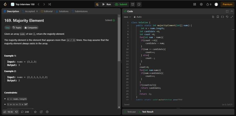 Solved a LeetCode challenge! | SAMEER DEVNATH posted on the topic ... Solved a LeetCode challenge! | SAMEER DEVNATH posted on the topic ...