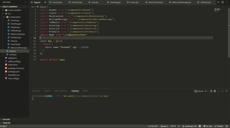 #reactjs #webdevelopment #learninginpublic #100daysofcode… | Sushant ... #reactjs #webdevelopment #learninginpublic #100daysofcode… | Sushant ...