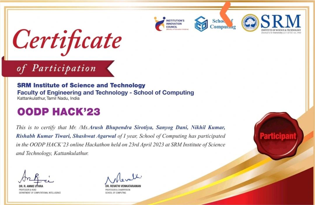 Nikhil Kumar on LinkedIn: #connection #srm #hackathon Nikhil Kumar on LinkedIn: #connection #srm #hackathon