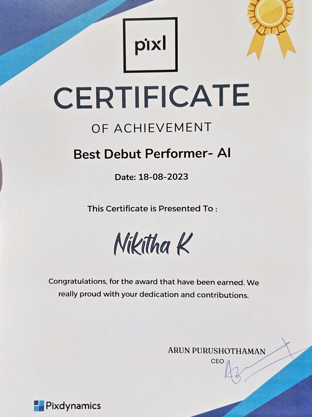 Aswin Kumar P M posted on LinkedIn Aswin Kumar P M posted on LinkedIn