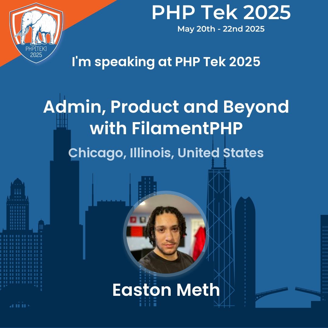 Easton Meth on LinkedIn: #php #phptek #phptek2025 Easton Meth on LinkedIn: #php #phptek #phptek2025