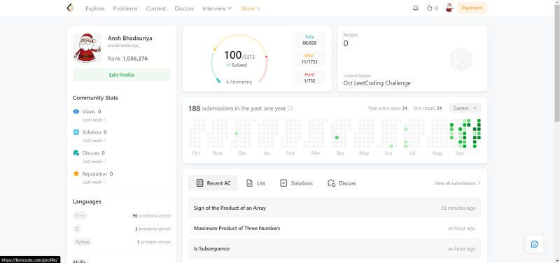 Ansh Bhadauriya on LinkedIn: #leetcode #coding #problemsolving # ... Ansh Bhadauriya on LinkedIn: #leetcode #coding #problemsolving # ...